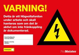 Varningsskylt Signering Tool Connection